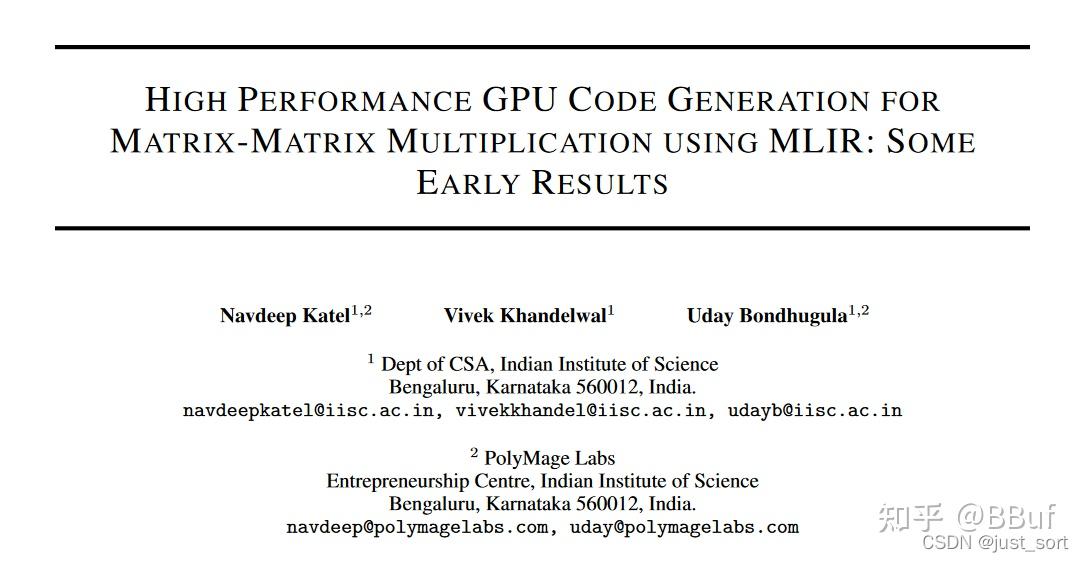【论文解读】基于MLIR生成矩阵乘法的高性能GPU代码，性能持平cuBLAS - 知乎