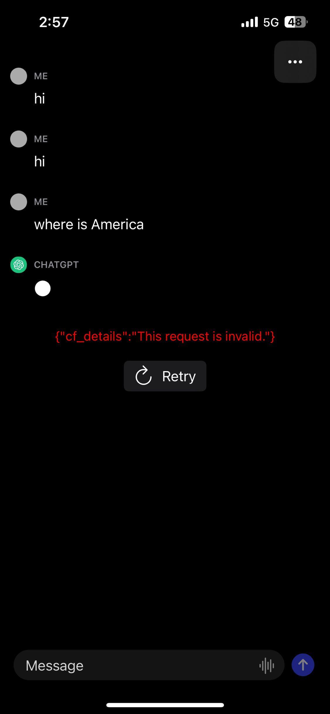 OpenAI客户端出现This request is invalid.Try again later.提示的解决办法 - 知乎