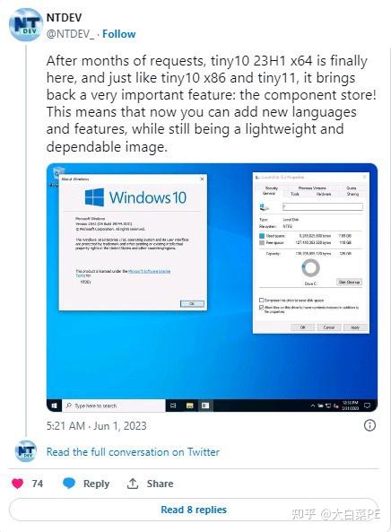 低配PC福音！大佬研发Win10极限精简版Tiny10，速度超快 - 知乎