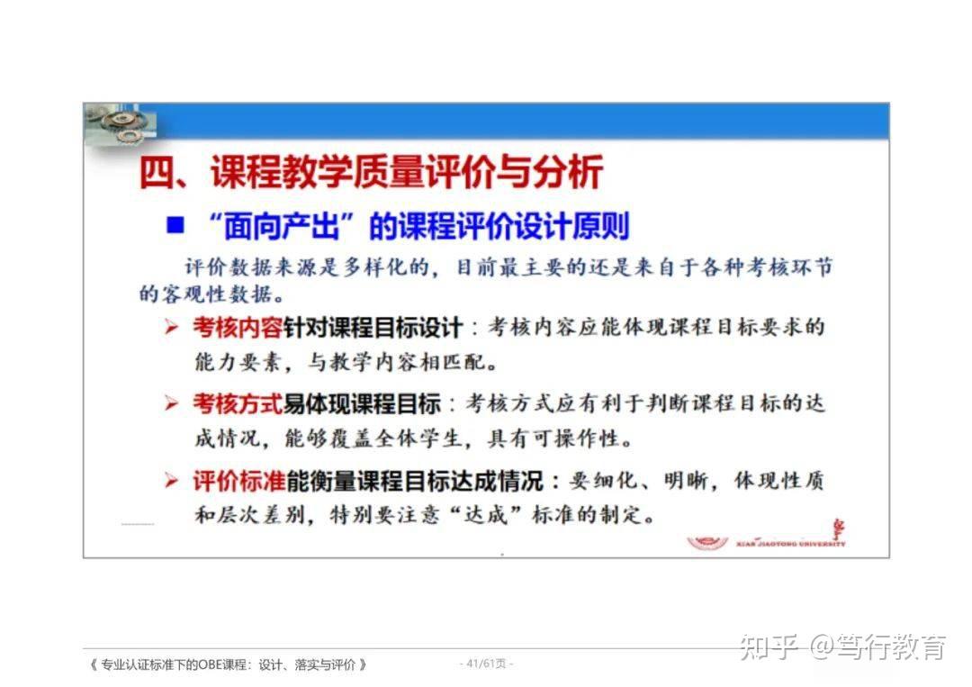PPT分享丨专业认证标准下的OBE课程设计落实与评价 - 知乎