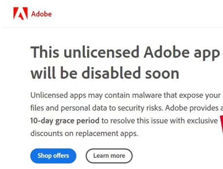 解决PS提示This non-genuine Adobe app will be disabled soon - 知乎