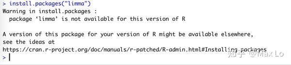 R包安装报错：loading required package: limma - 知乎