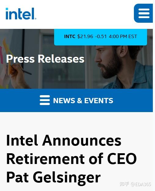 18岁入职，63岁卸任，英特尔传奇CEO被赶下台，将获8000万离职金 - 知乎