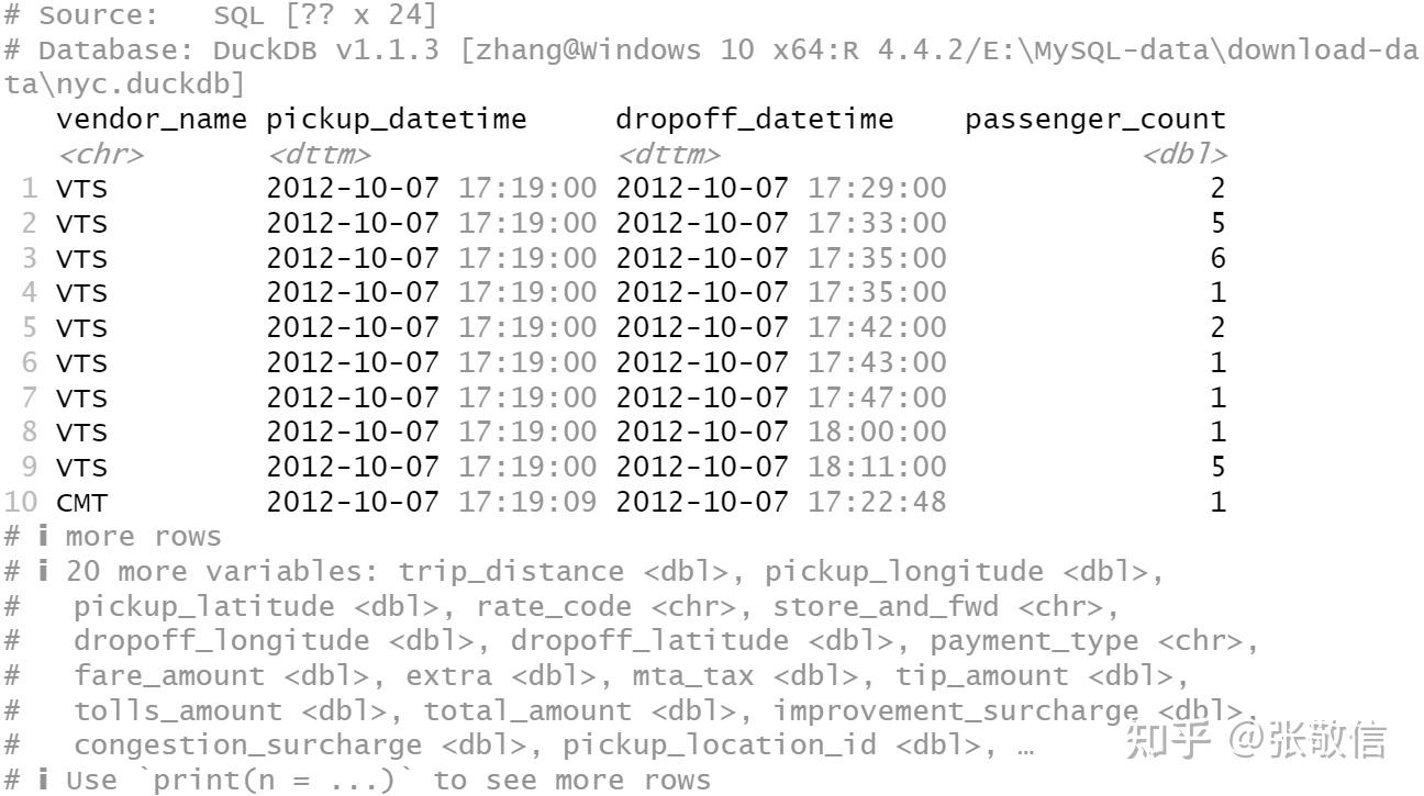 【R书第二版新增】duckdb/duckplyr、arrow包：轻松处理大数据 - 知乎