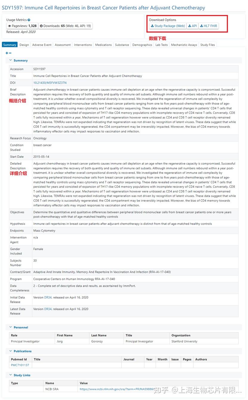 生物数据工具箱：从入门到精通的数据库攻略（五）|ImmPort数据库下载教程 - 知乎