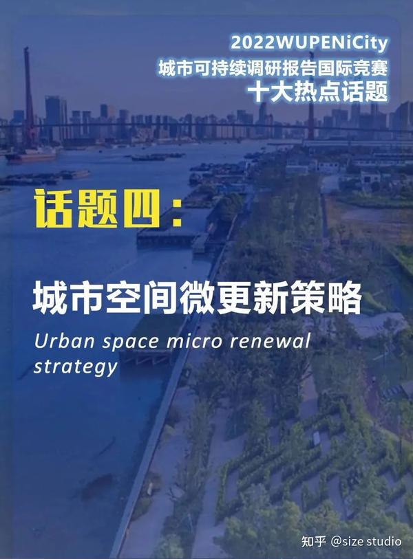 2022WUPENiCity城市可持续调研报告国际竞赛十大热点话题一览 - 知乎