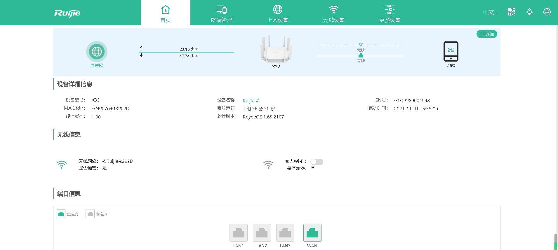 隔两堵墙也能流畅上网-锐捷星耀X32 wifi6路由器体验 - 知乎