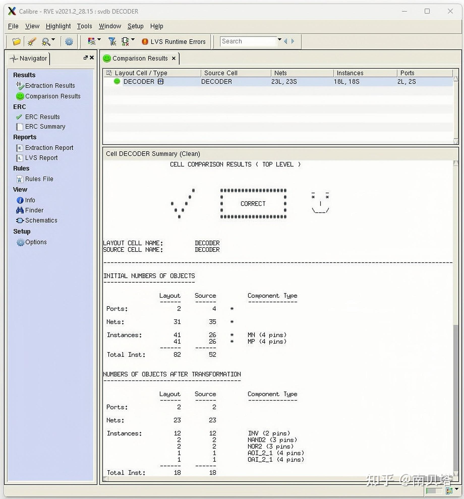 使用Calibre对数模混合电路LVS检查流程 - 知乎