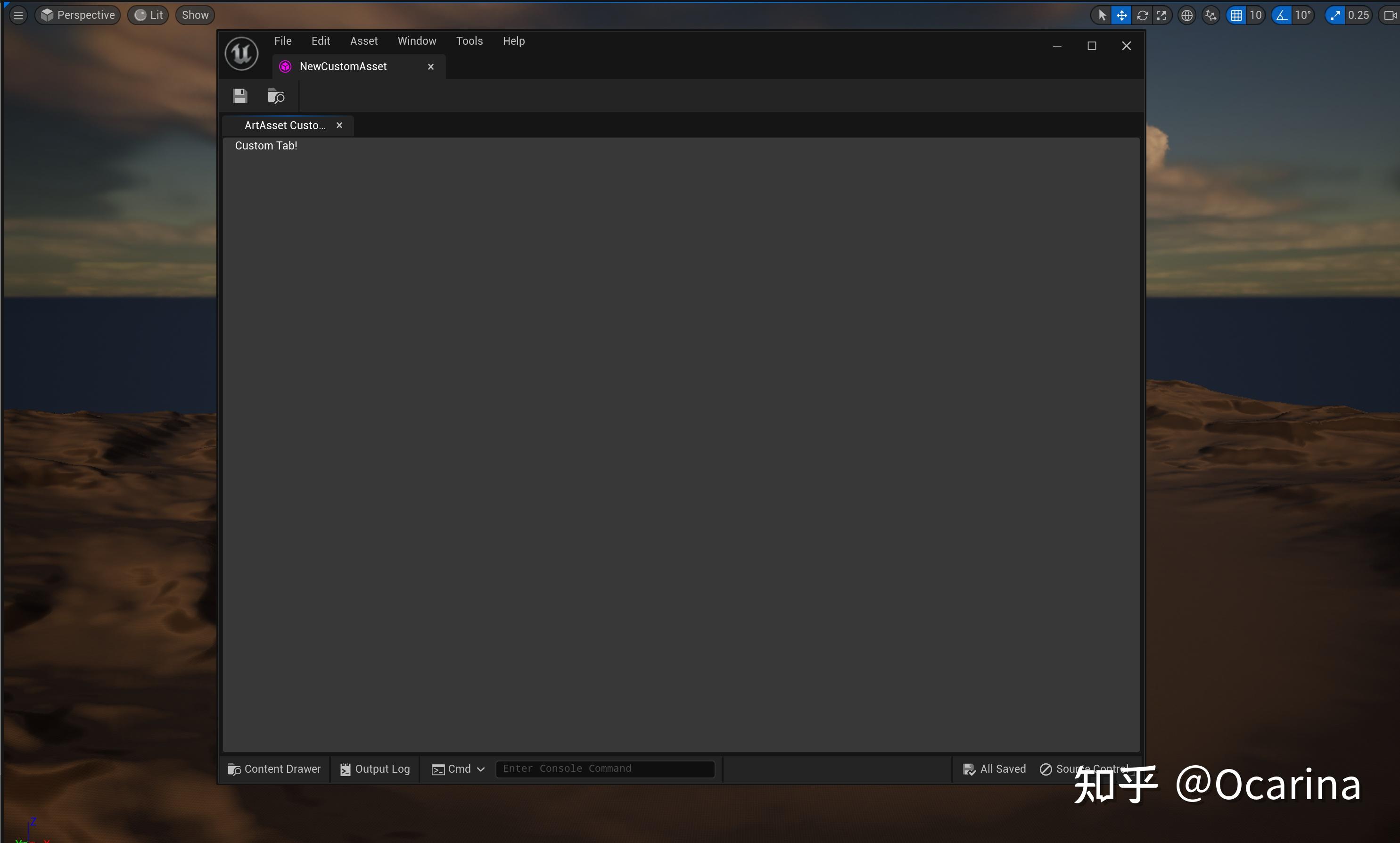 Unreal 工具开发 自定义编辑器 - 知乎