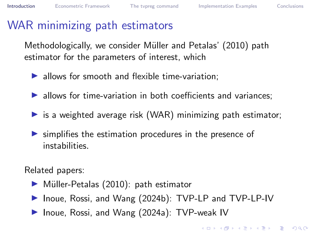 TVP-VAR, TVP-LP, TVP-LP-IV方法详解, 如何操作, 给出示例和code, 还有slides. - 知乎