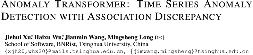 ICLR 2022 Spotlight | Anomaly Transformer:基于关联差异的时序异常检测方法 - 知乎