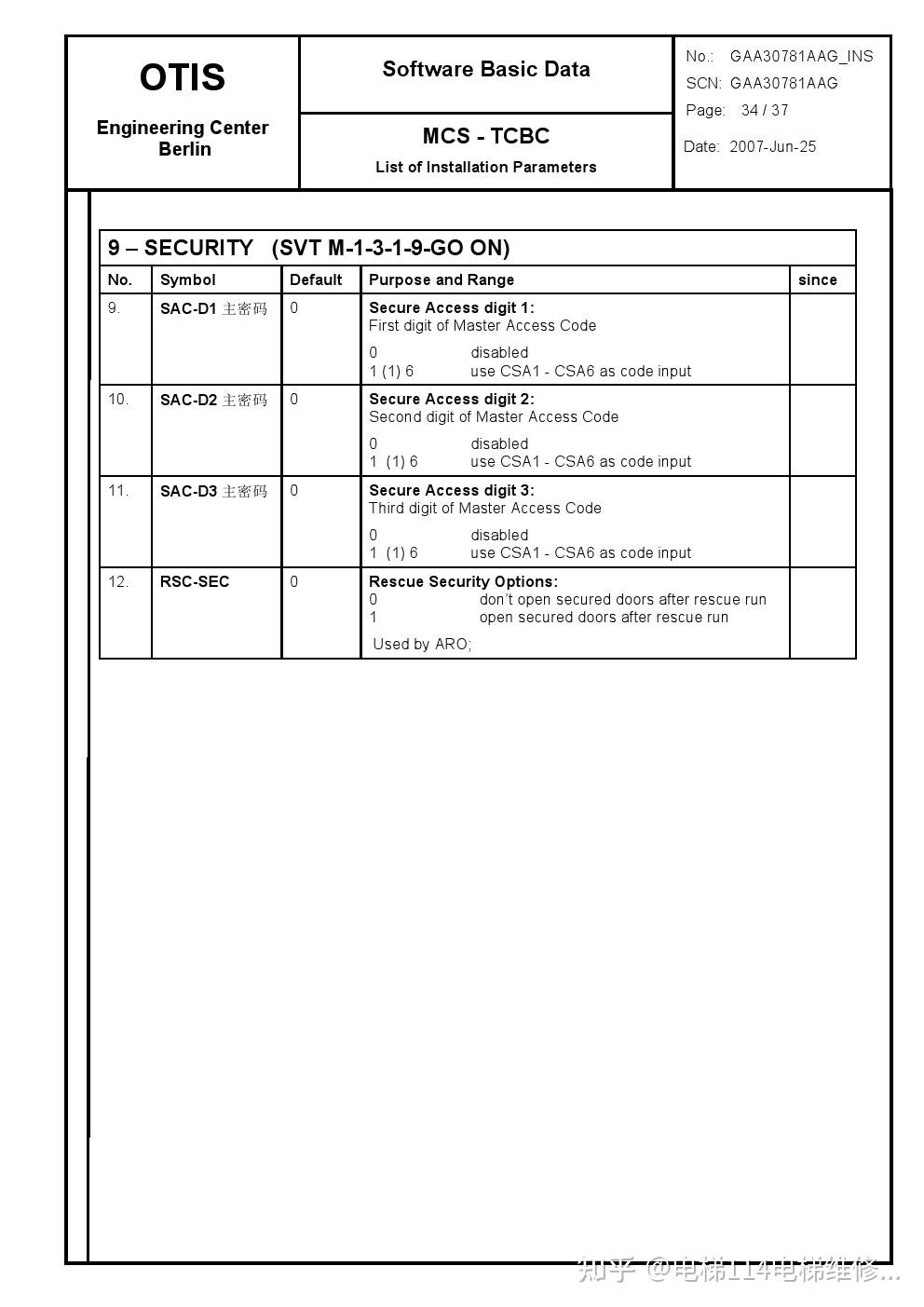 奥的斯TCBC或GECB板参数详解 - 知乎