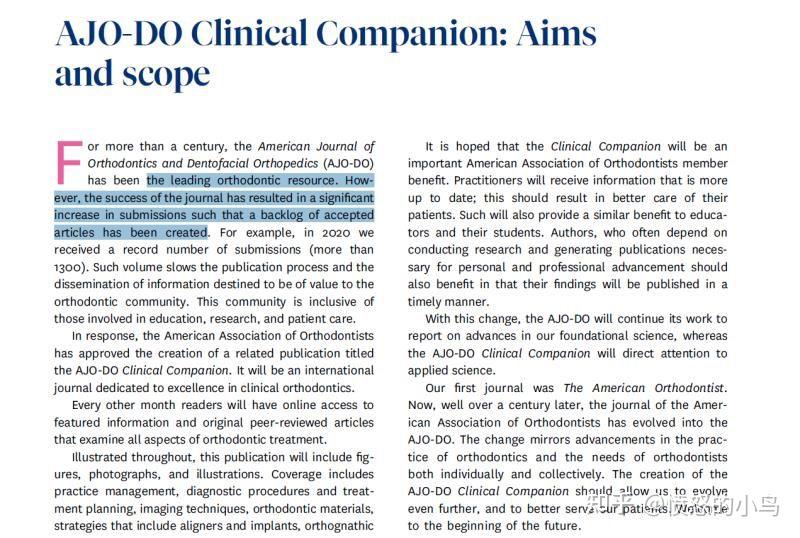 AJO-DO Clinical Companion 英文期刊 更新到最新一期 202106 可复制文字 - 知乎