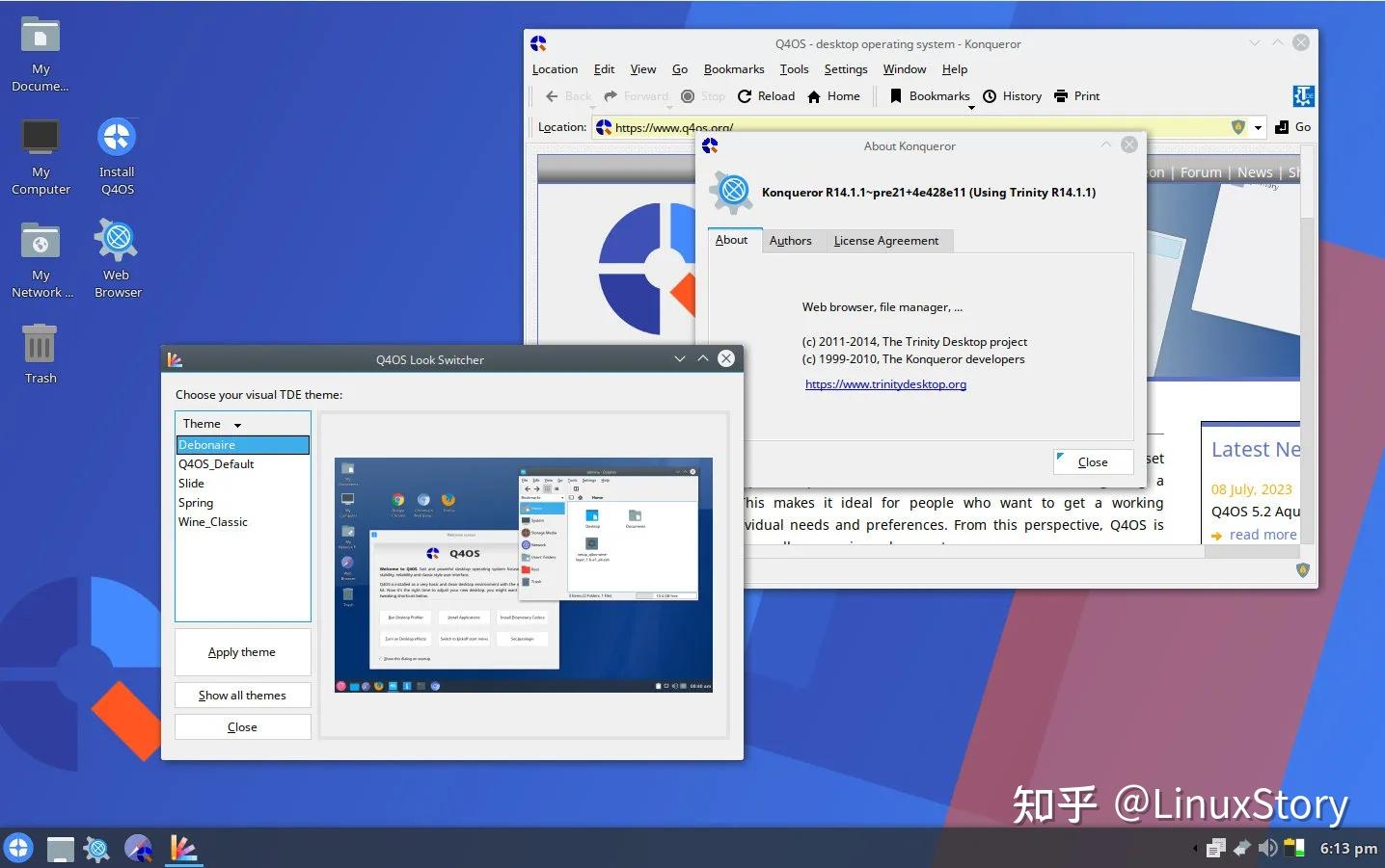 Q4OS 5.2 基于 Debian 12 “Bookworm” 发布 - 知乎