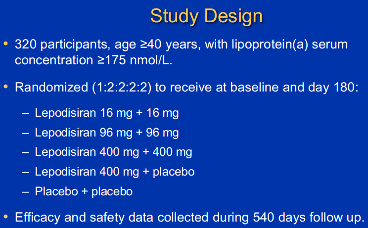 ACC.25 | 单针降Lp(a)超90%，疗效维持一年以上！Lepodisiran二期临床研究结果公布 - 知乎
