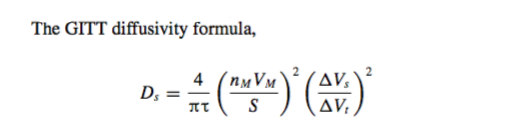 测扩散系数：恒电流间歇滴定技术GITT - 知乎