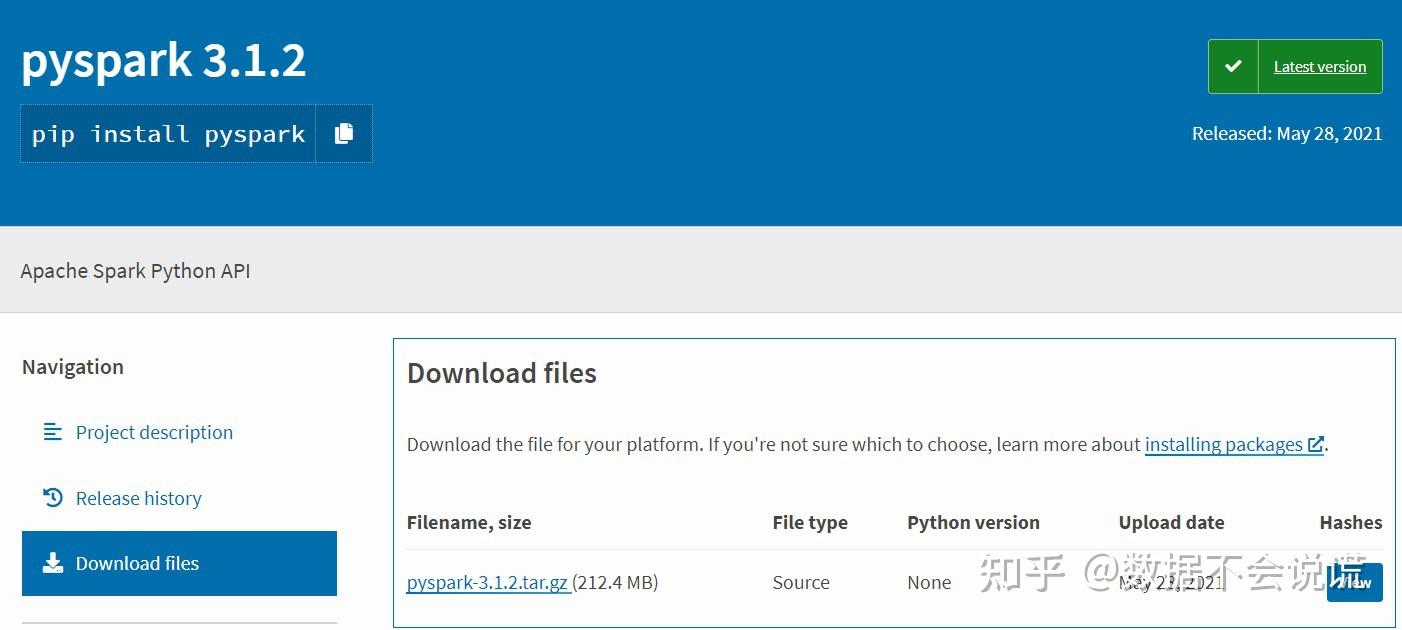 大数据Spark 03：PySpark安装 - 知乎