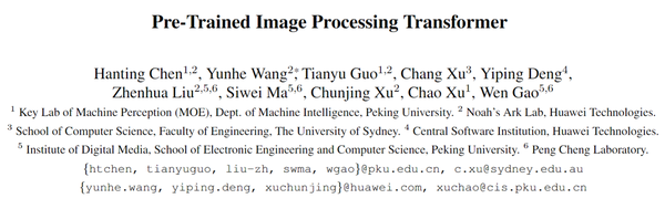 【Transformer】Pre-Trained Image Processing Transformer (CVPR'2021) - 知乎