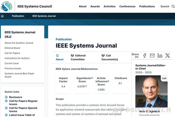 IEEE Systems Journal期刊的全新主页闪亮登场！ - 知乎