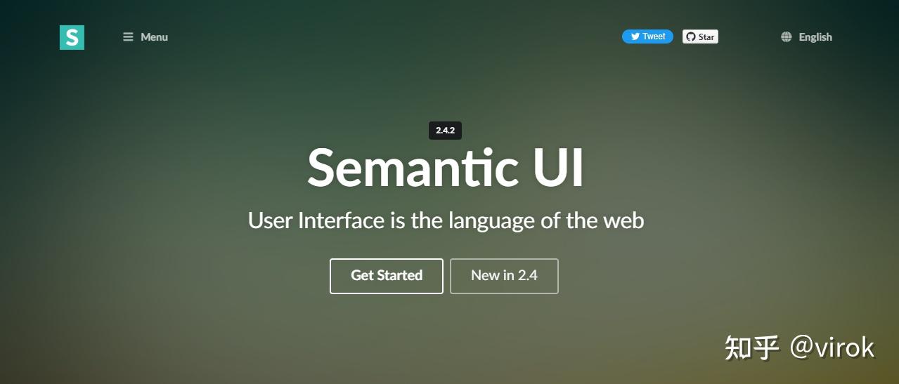 好用的semantic-ui以及其分支:fomantic-ui - 知乎