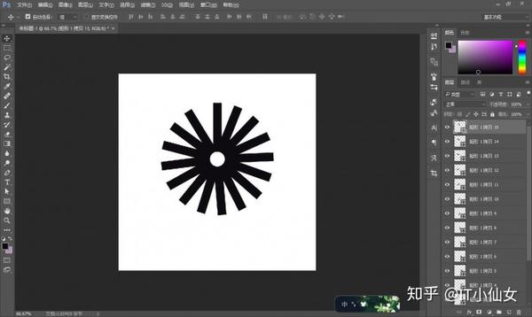 用PS制作围绕中心点复制的旋转图形 - 知乎