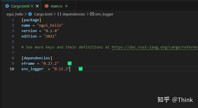 Hello egui 创建一个最简单的egui项目 - 知乎