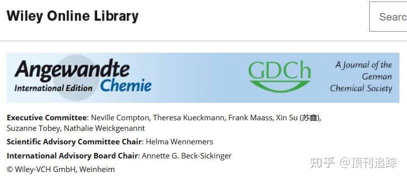 [期刊点评] 第六期Angewandte Chemie（IF=15.336） - 知乎