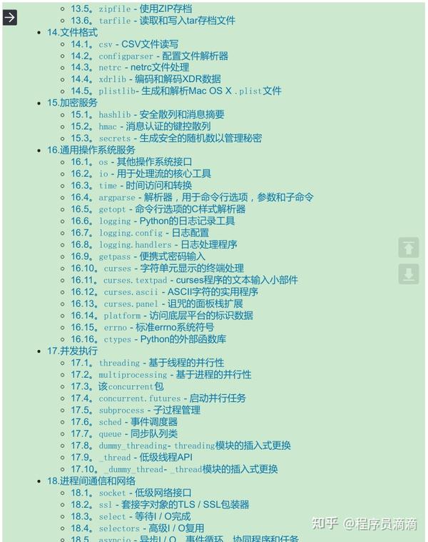 Python官方发布的《python标准库参考》，只要你想学习就必须要读 知乎 0612