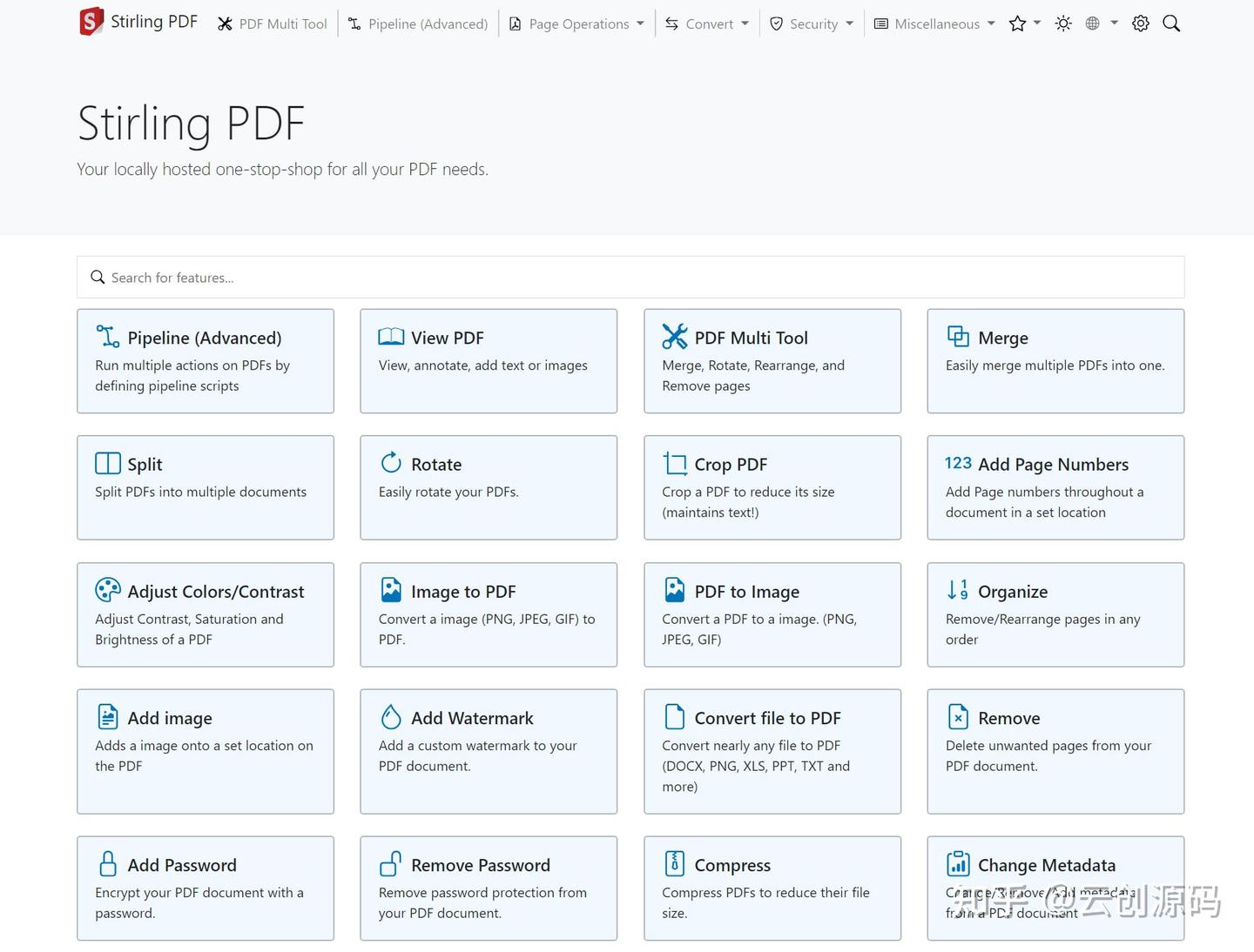 Stirling PDF：开源在线PDF文档编辑工具库源码 - 知乎