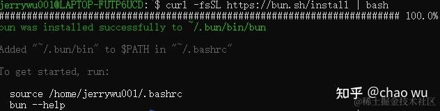 windows通过ubuntu子系统安装bun - 知乎