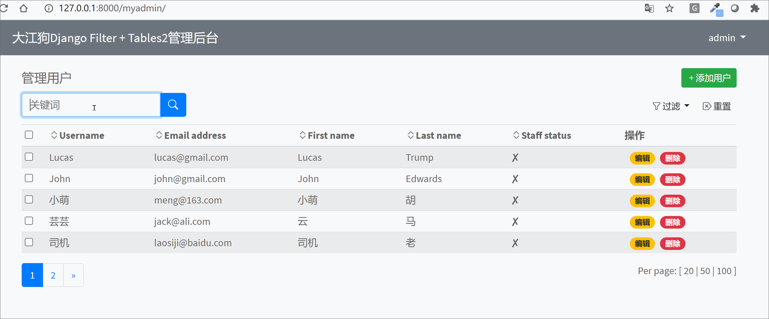 Django实战：使用django-filter和django-tables2打造美观的管理后台 - 知乎