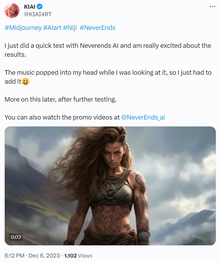 AI生成视频动画神器NeverEnds 2.0全新发布！据说可以吊打Runway Gen-2和Pika 1.0！ - 知乎