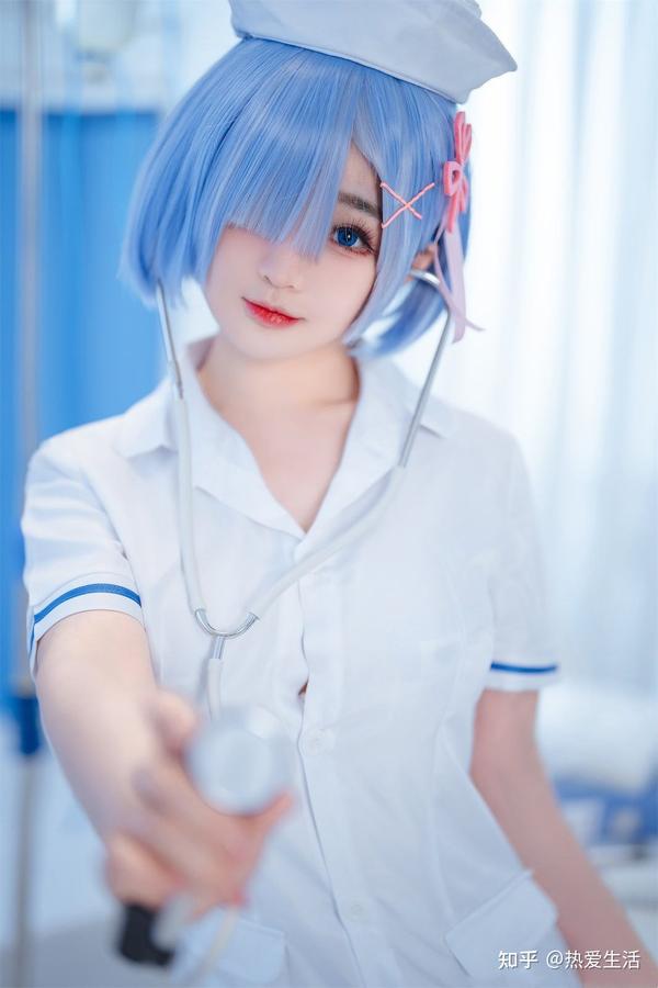 桜井宁宁cos蕾姆护士 知乎