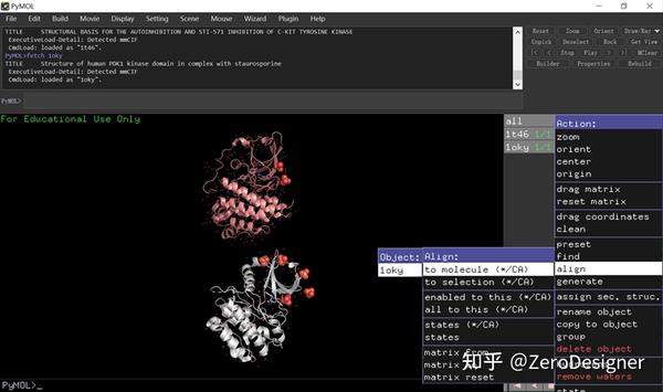 PyMol-align - 知乎