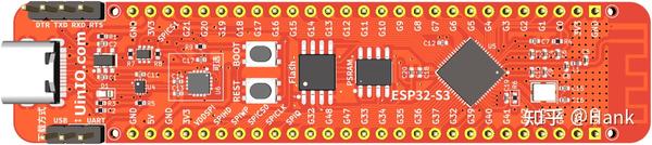 UINIO-MCU-ESP32S3 一款支持 2.4G WIFI 和 Bluetooth 5.0 的双核高性能 MCU 评估板 - 知乎