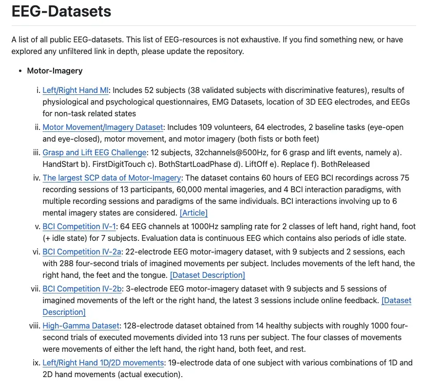 脑电(EEG)公开数据集/平台汇总 - 知乎