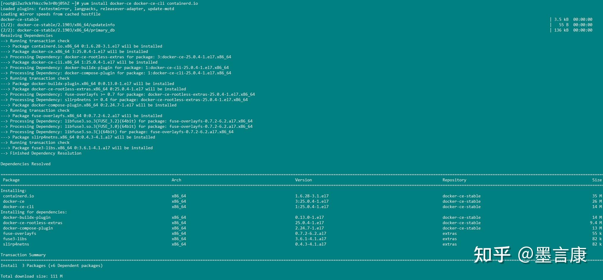 Alibaba Cloud Linux2(Centos7) 安装docker-ce - 知乎