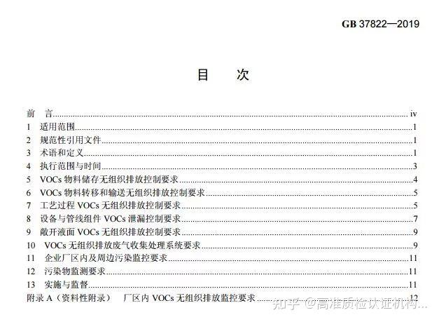 GB 37822-2019《挥发性有机物无组织排放控制标准》标准解读 - 知乎