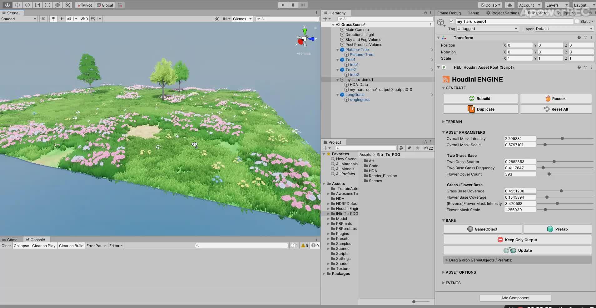 Houdini+Unity Terrain 制作小小场景 - 知乎