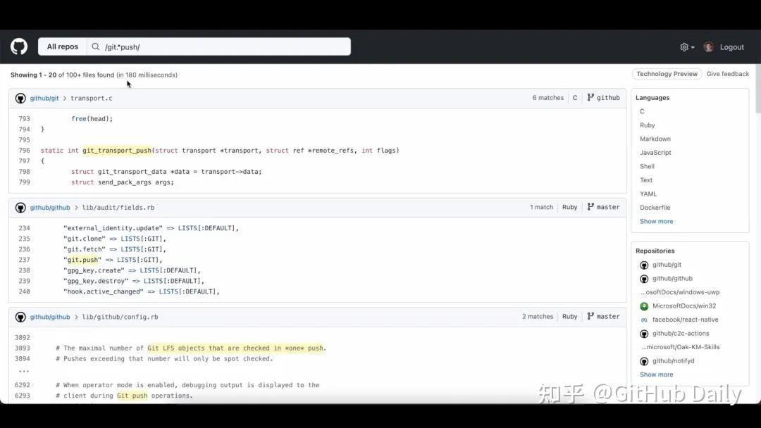 搜索效率提升 max！GitHub 重磅发布又一款代码搜索神器：Code Search！ - 知乎