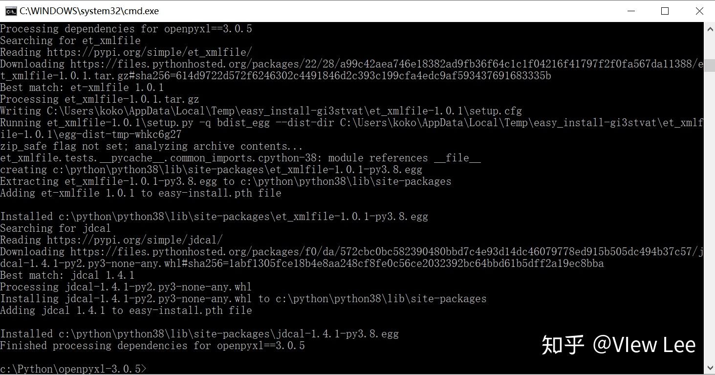 python openpyxl库下载和安装（附下载地址） - 知乎