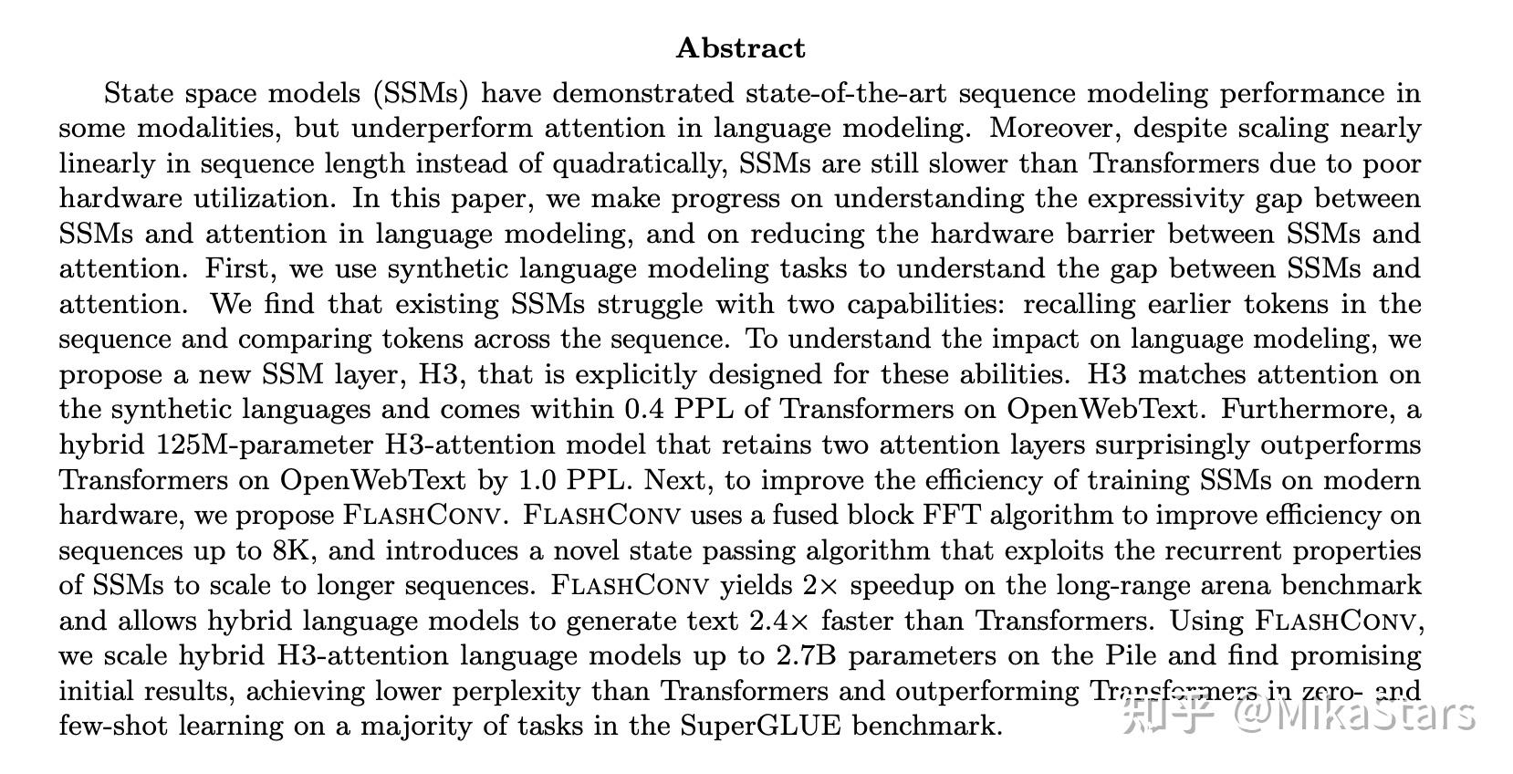 [Daily Paper]2. Hungry Hungry Hippos: Towards Language Modeling with ...