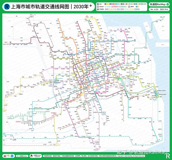 【轨道图RailMap】上海2030年+轨道交通变形图 - 知乎