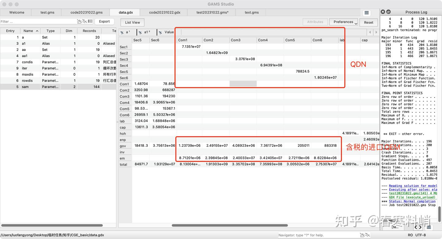 GAMS编写CGE模型代码第三篇：一个简单的静态单区域CGE模型代码编写 - 知乎