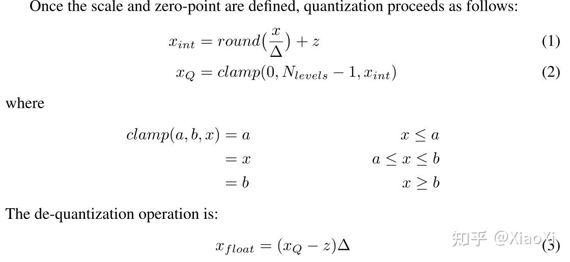 非对称量化的 zero point 如何计算 - 知乎