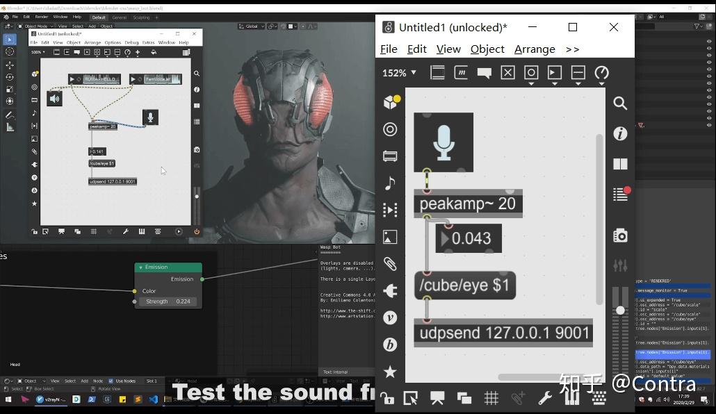 超简单！5分钟就能做出来的MaxMSP和Blender实时音画交互 - 知乎