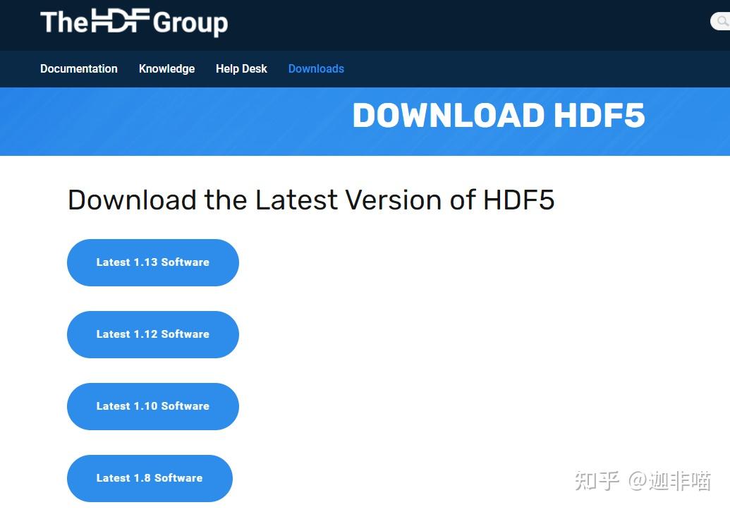 HDF5+源码+安装文件下载地址 - 知乎