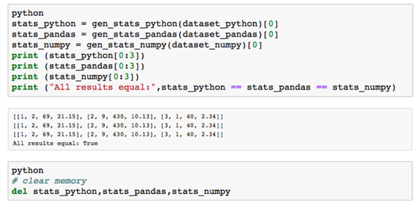 数据处理性能对比（Python原生 vs Pandas vs Numpy） - 知乎